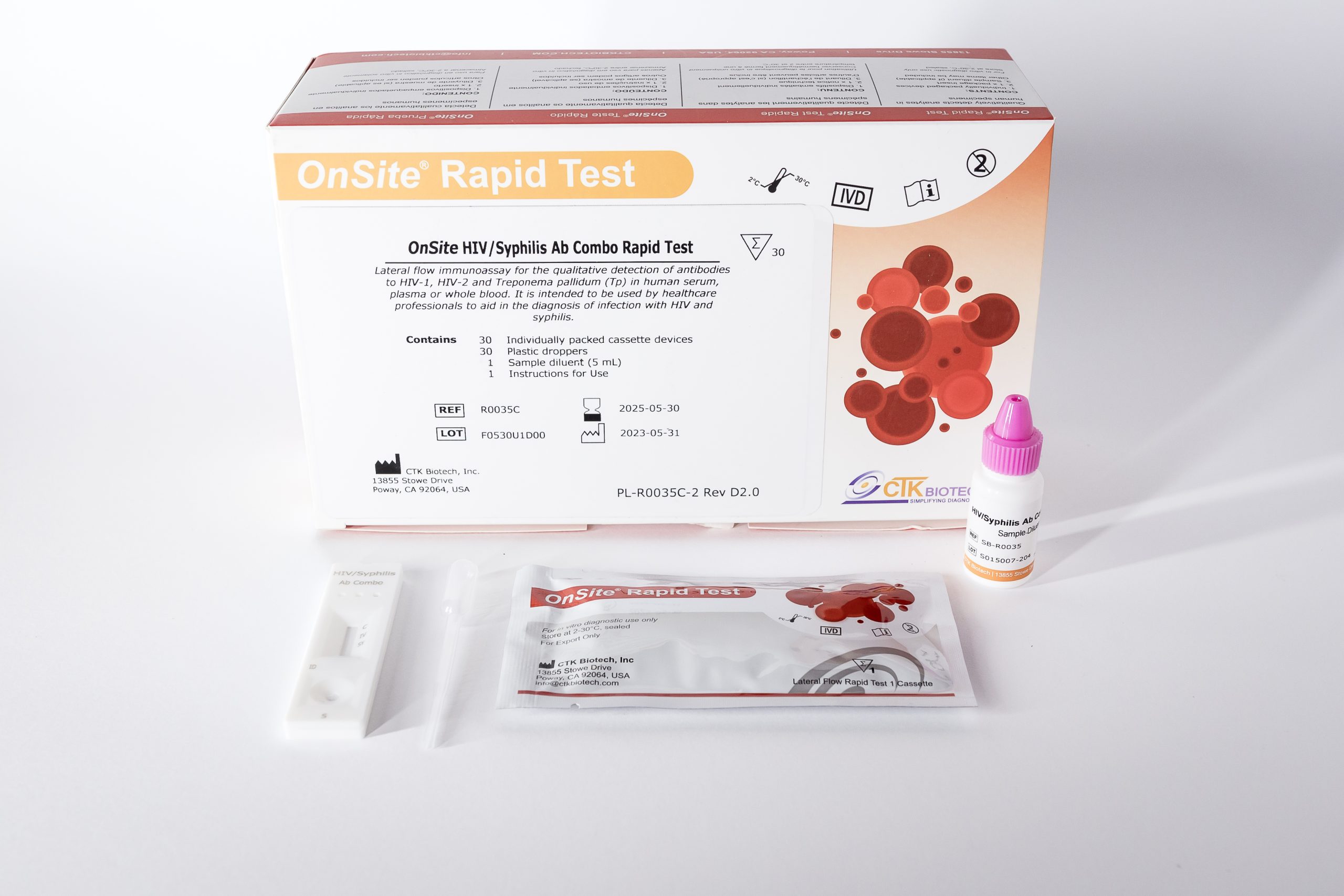 HIV/Syphilis Ab Combo Rapid Test (R24.66 Incl. VAT per test – 30 tests ...